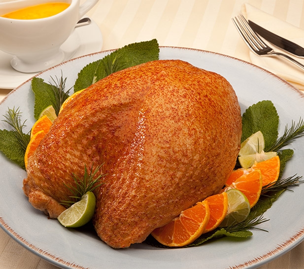 Pechuga de pavo en salsa de mandarinas - Mr Pavo